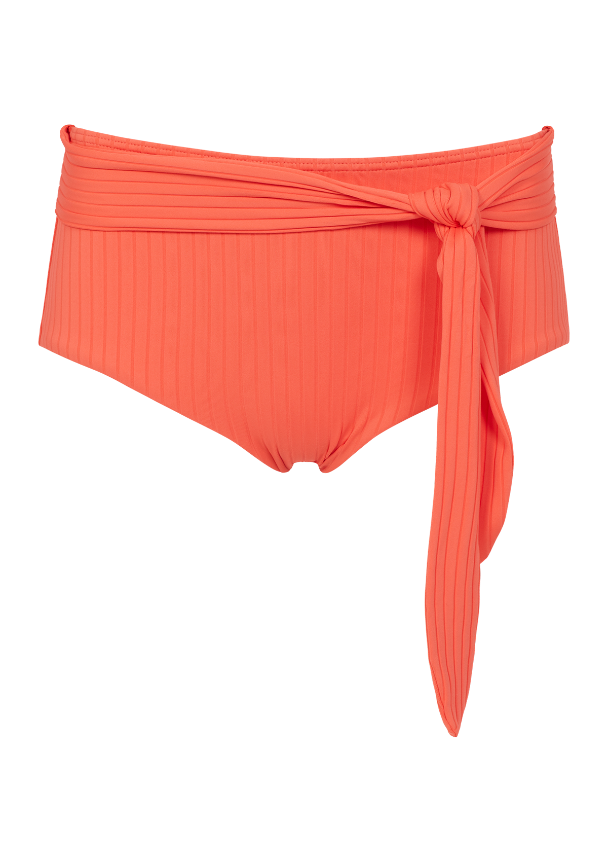 Bonnie Red Ribbed High Waist Bikini Bottom – Endless Love Affair